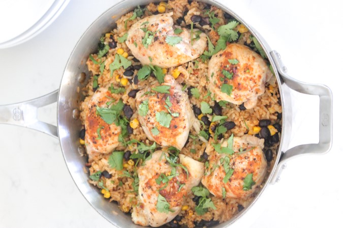 Chicken Taco Rice Skillet | Salt and Sugar