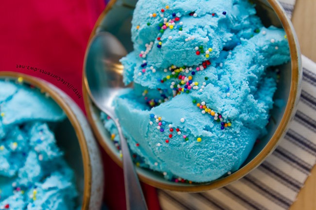 No Cook Blue Ice Cream | Salt and Sugar