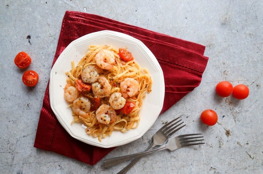 Prawn Linguine Pasta | Salt and Sugar