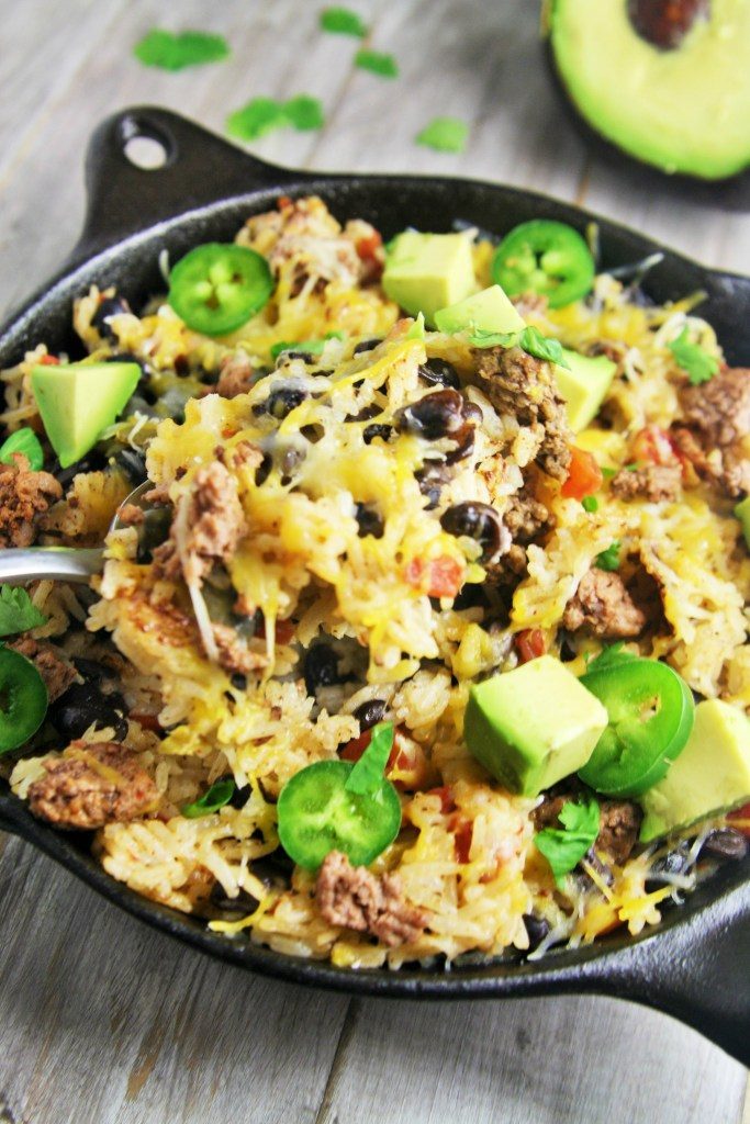 Beef Burrito Rice Skillet | Salt and Sugar
